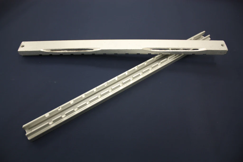 Aluminum Foot Brace Rails - Pair from Mohawk Canoes - Rudder, Durable ...